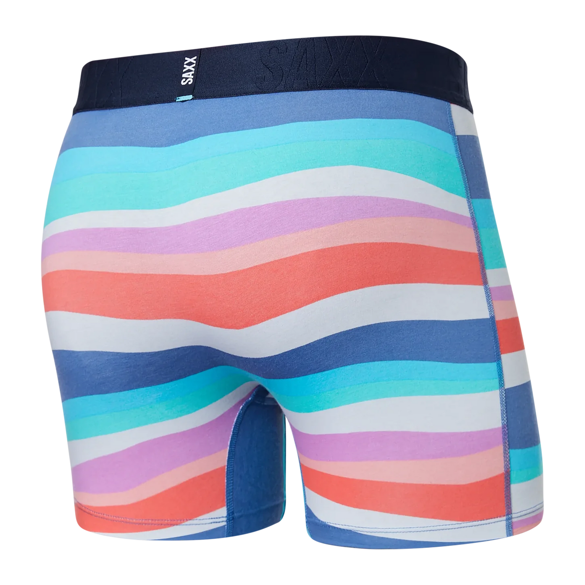SAXX DropTemp™ Cooling Cotton Boxer Brief Cutback Stripe - Multi - SXB